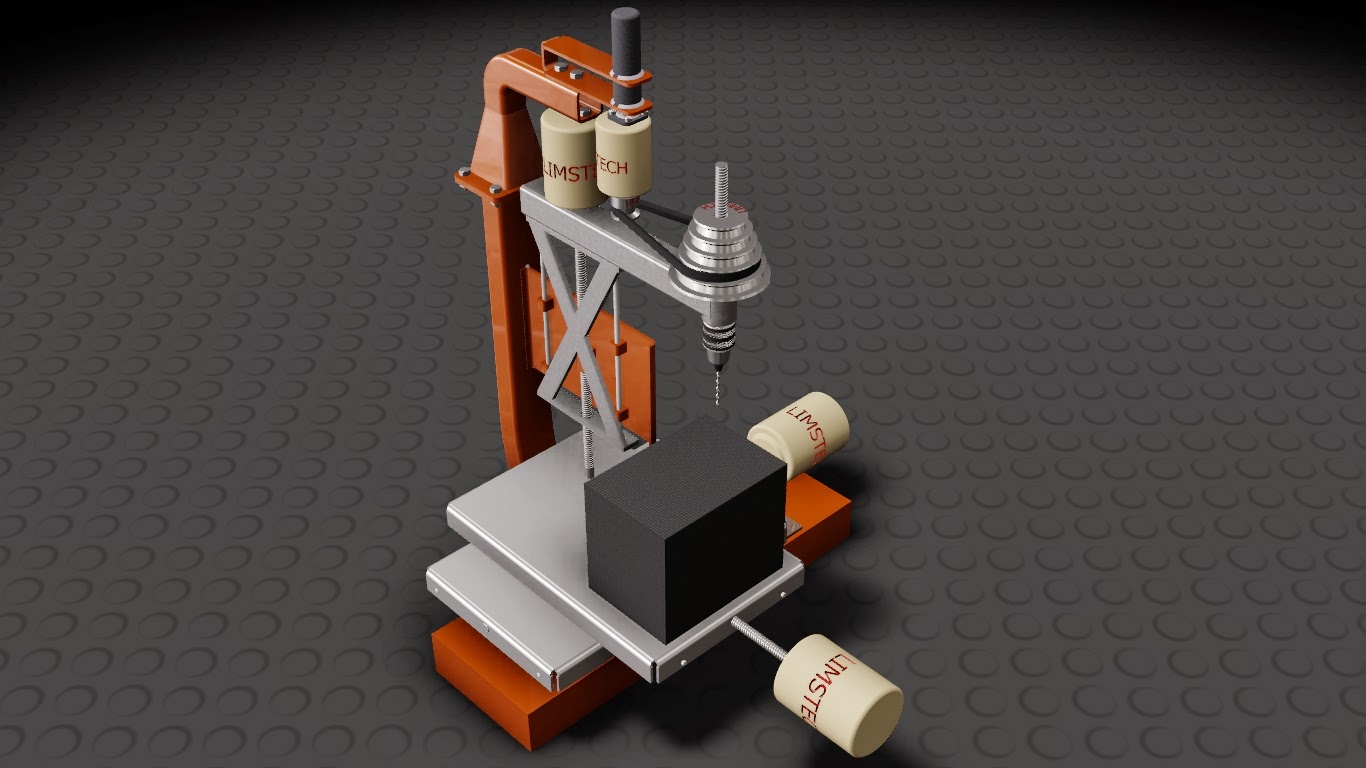 DRILLING MACHINE WITH SLIDING WORK TABLE